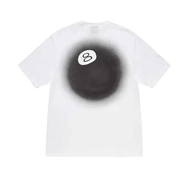 Stussy | Shirts | Stussy 8 Ball Fade Tee White | Poshmark